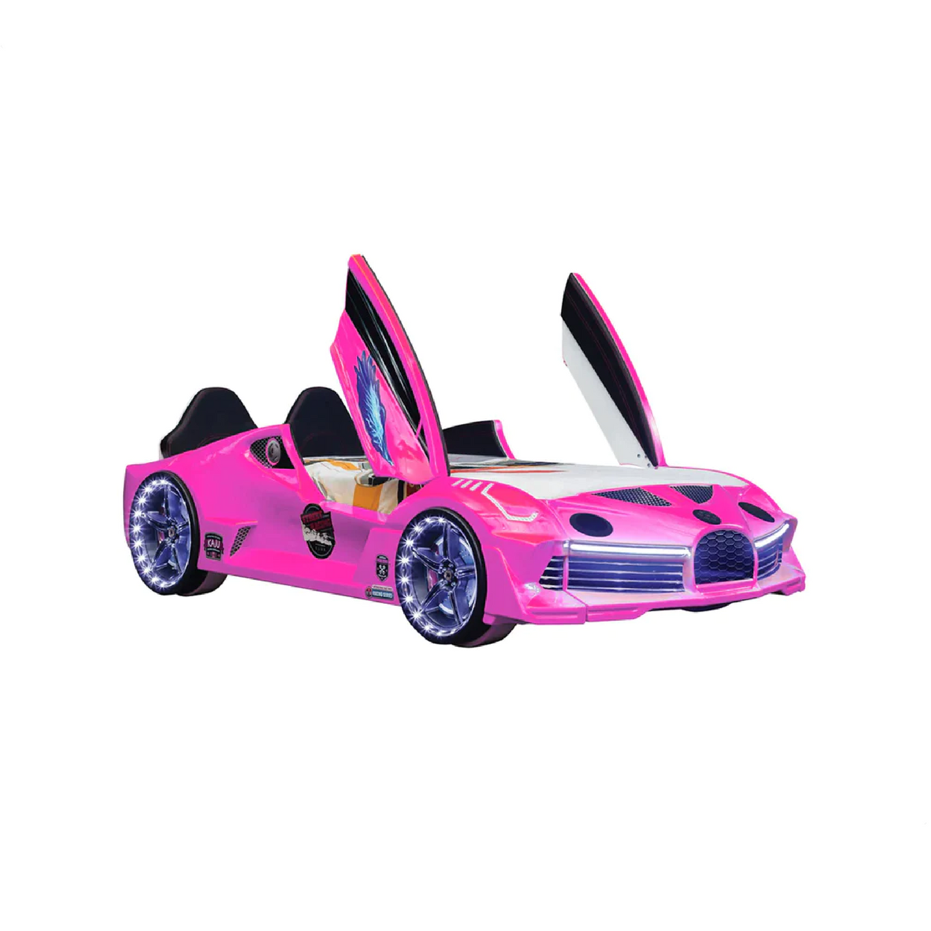 Aero 2.0 Race Car Bed Bugatti Chiron Style Twin Size | Kids Car Beds